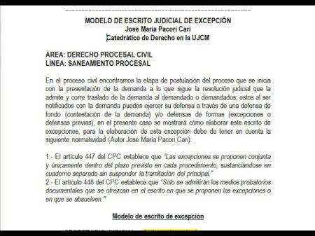 Formato Ejemplo de Demanda Civil: 20 Modelos para tu Caso - La Escuela ...